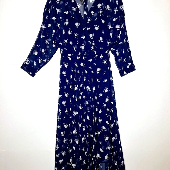 CAbi | Dresses | Nwot Cabi For Easter Pierre Core Navy And White Maxi ...